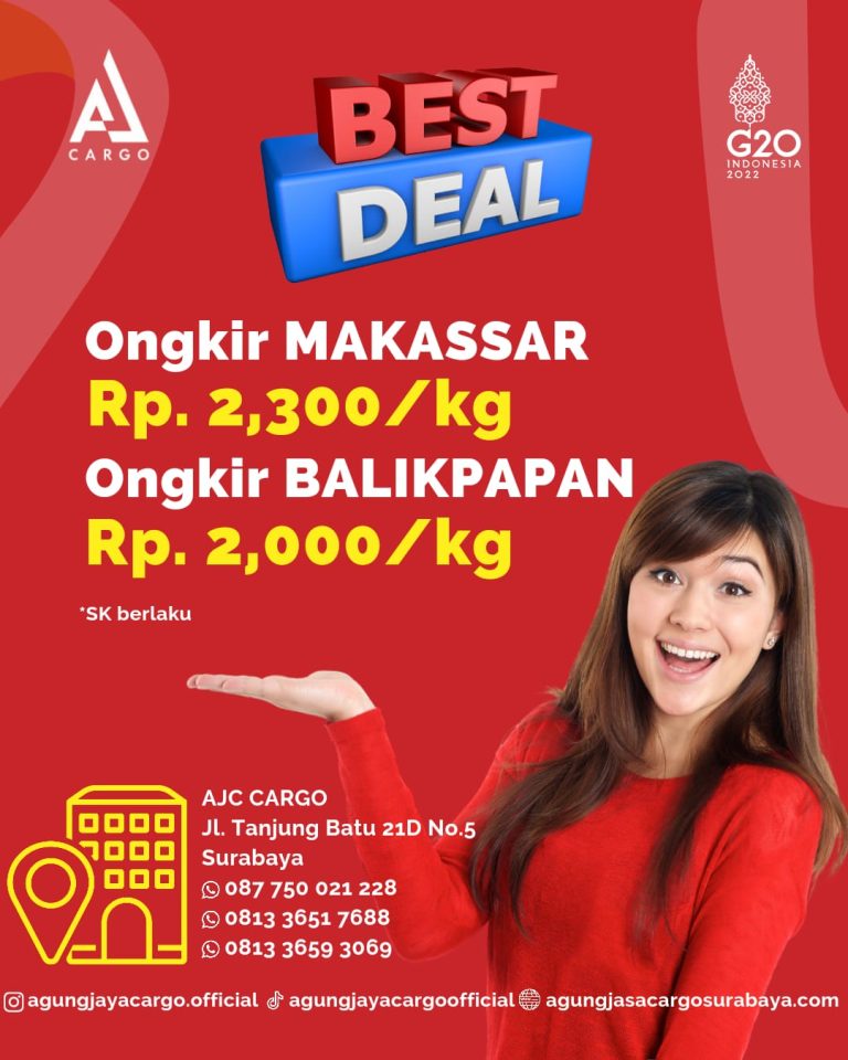 Pengiriman Barang Cargo dari surabaya Tujuan Singkawang Kalimantan ...